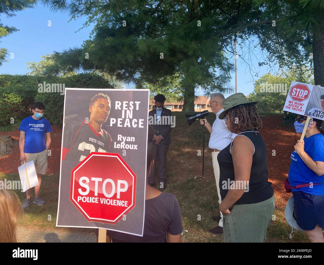 FILE - Activists gather for a vigil on Tuesday, July 27, 2021 near the ...