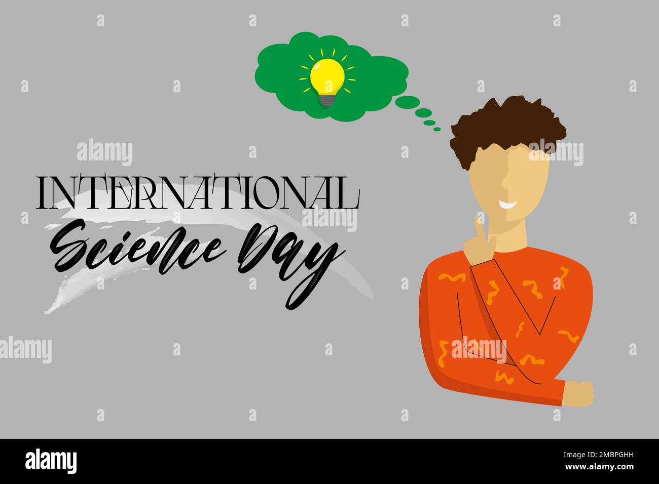 National science day banner greeting celebration vector graphic Stock ...
