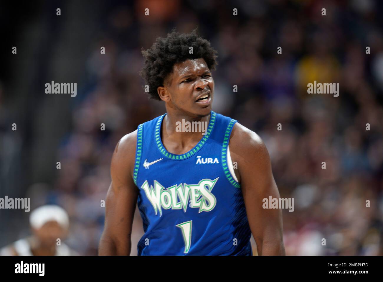 Minnesota Timberwolves forward Anthony Edwards (1) in the second half ...