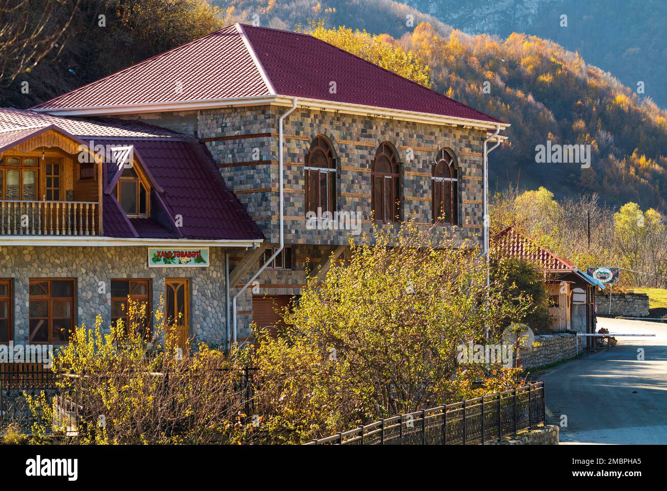 Ancient village, tourist route Lagich, Azerbaijan Stock Photo - Alamy