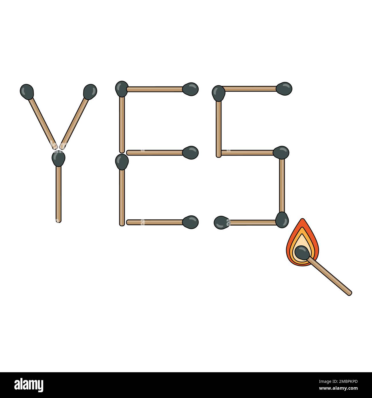 Burning fire word flame Stock Vector Images - Alamy