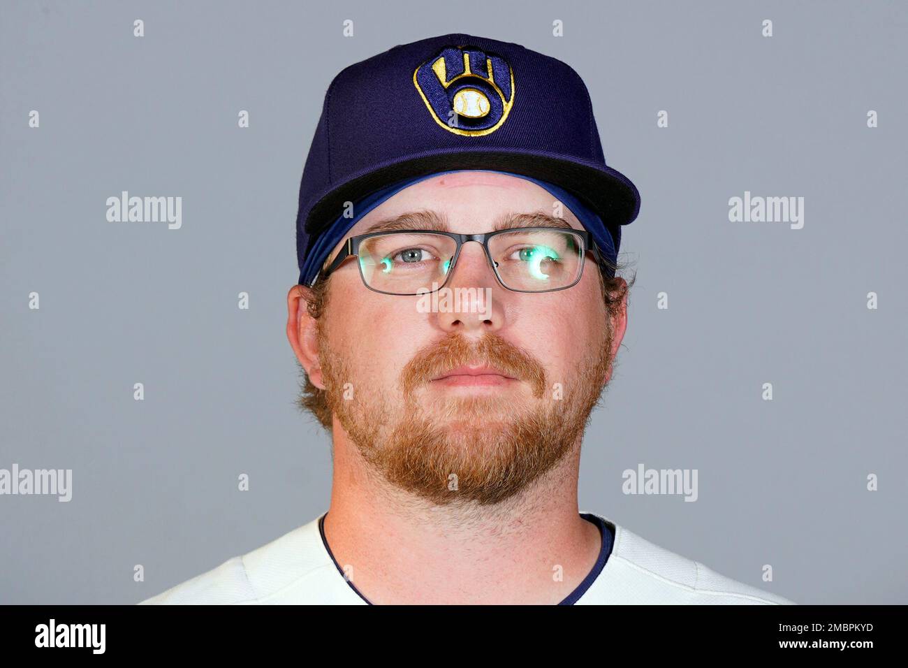 FILE - This is a 2022 photo of Connor Dawson of the Milwaukee Brewers ...