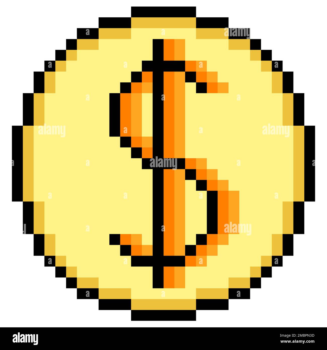 Pixel art illustration Cut Out Stock Images & Pictures - Alamy