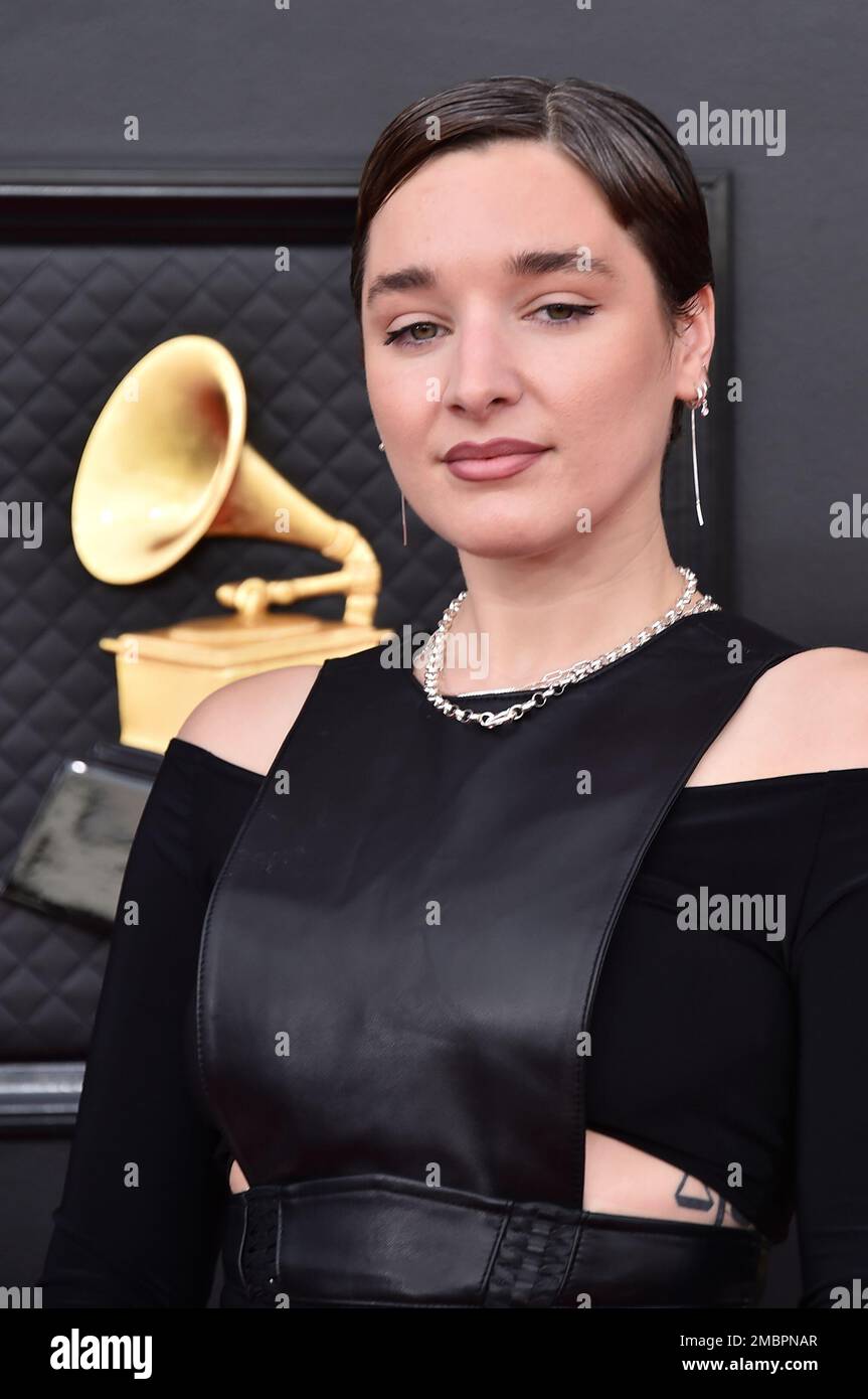 Laura Roy arrives at the 64th Annual Grammy Awards at the MGM Grand ...
