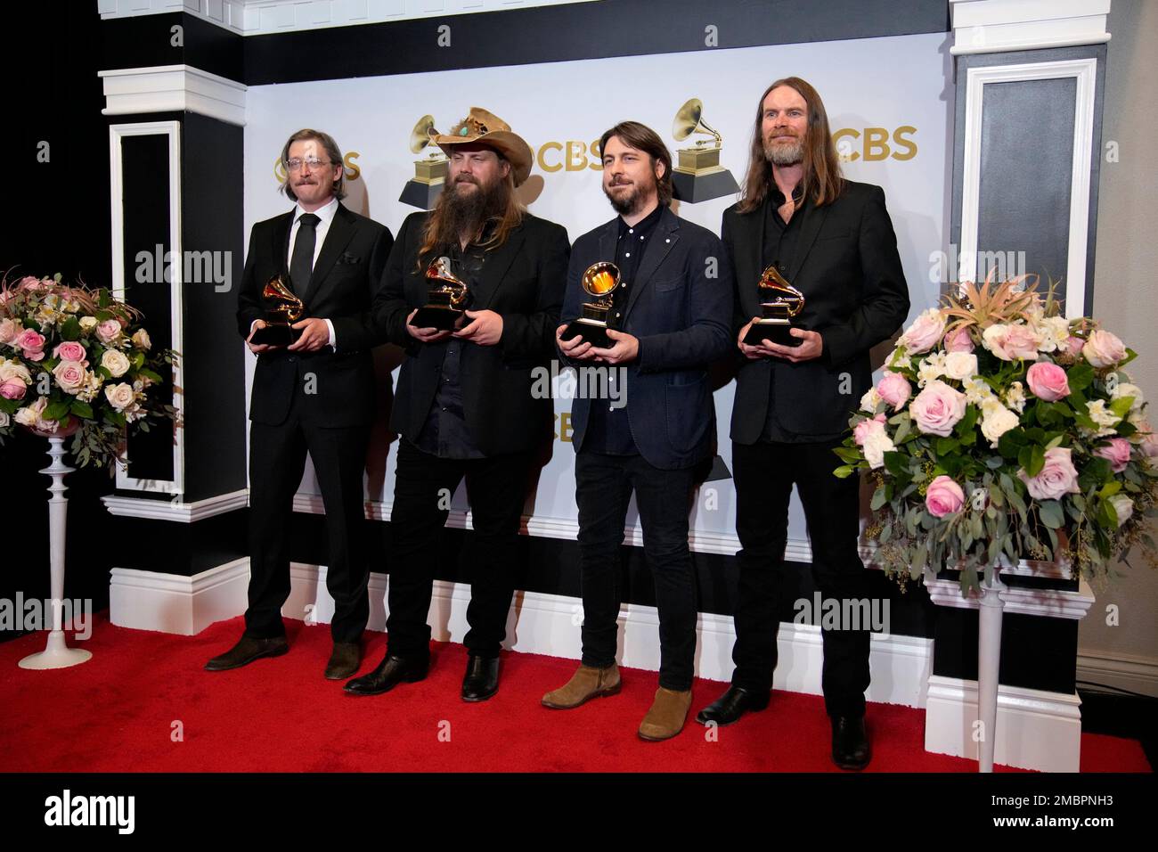 J.T. Cure, from left, Chris Stapleton, Dave Cobb, and Derek Mixon ...
