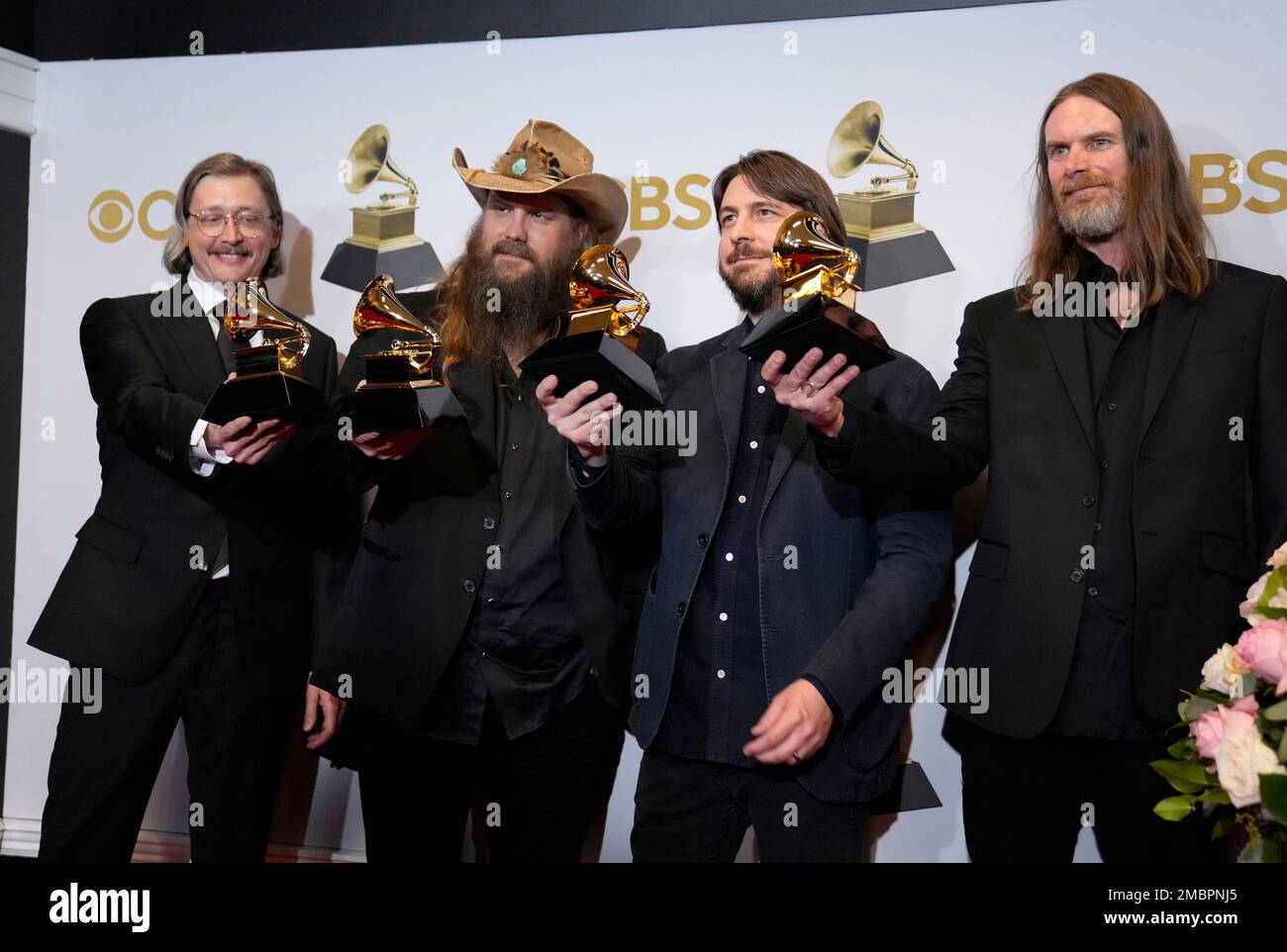 J.T. Cure, from left, Chris Stapleton, Dave Cobb, and Derek Mixon ...