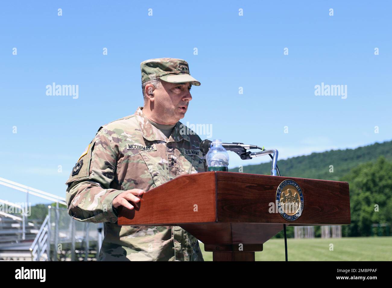 U.S. Army Commanding General, 28th Infantry Division Major General Mark ...