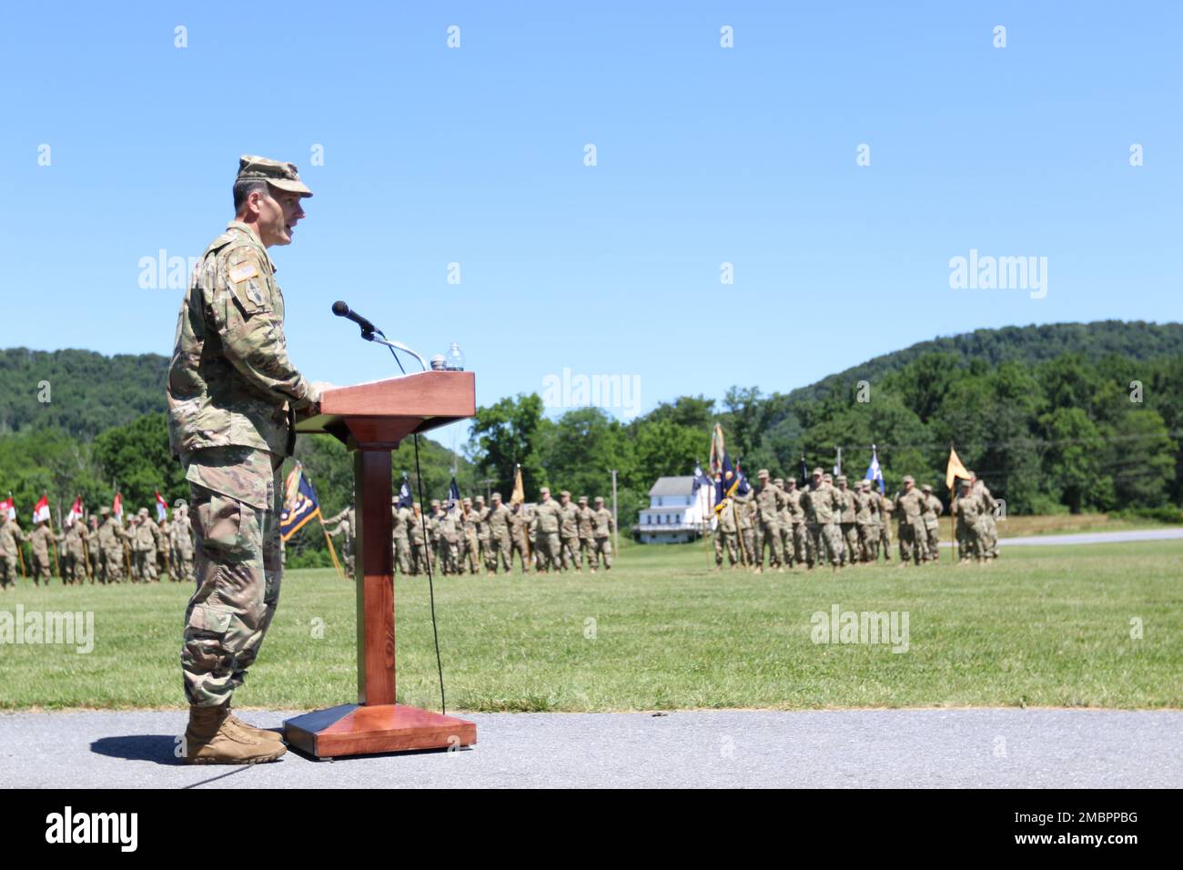 U.S. Army Brigade Commander, Colonel Reece J. Lutz, outgoing commander ...