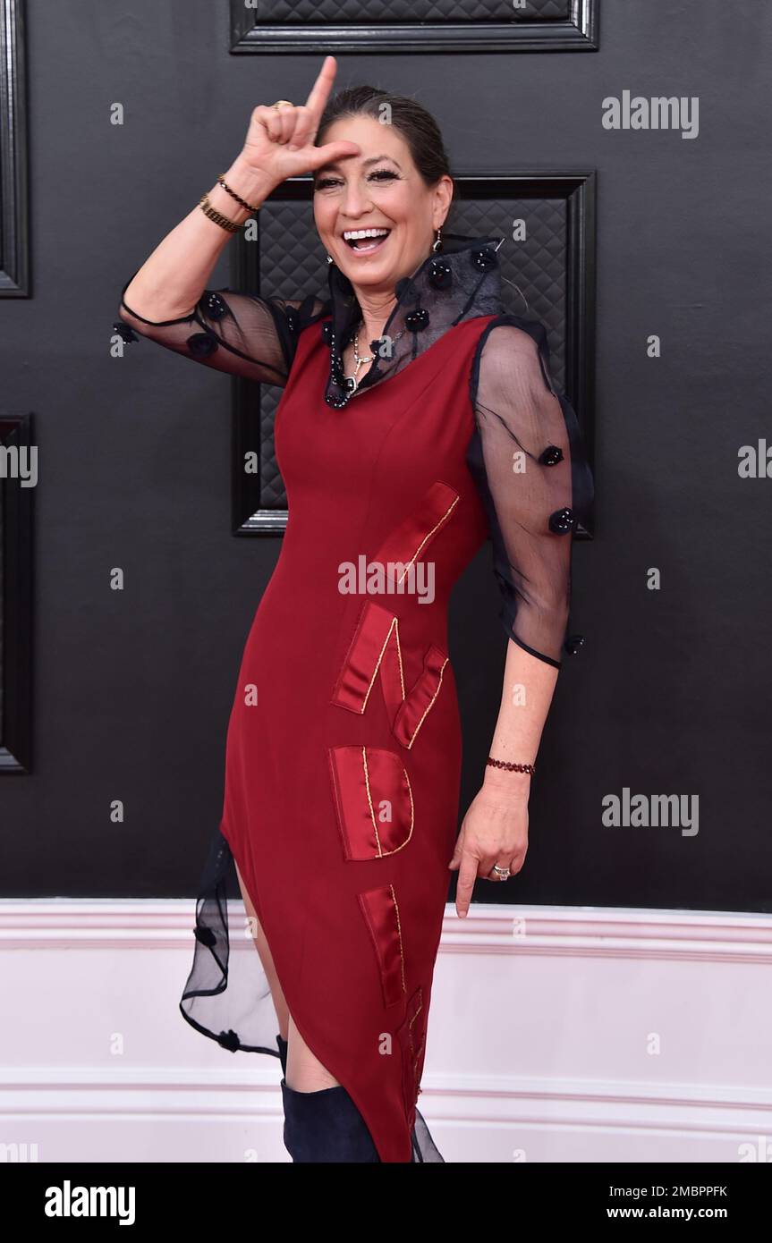 Linda Chorney arrives at the 64th Annual Grammy Awards at the MGM Grand ...