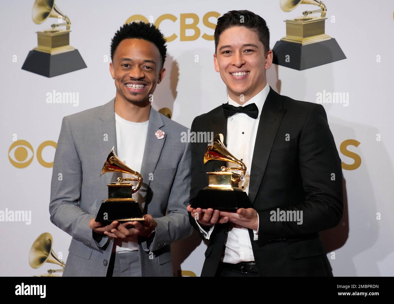 Dwan Hill, left, and Mitch Wong, winners of the award for best ...