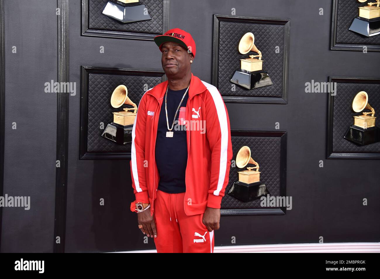 Grandmaster Flash arrives at the 64th Annual Grammy Awards at the MGM ...