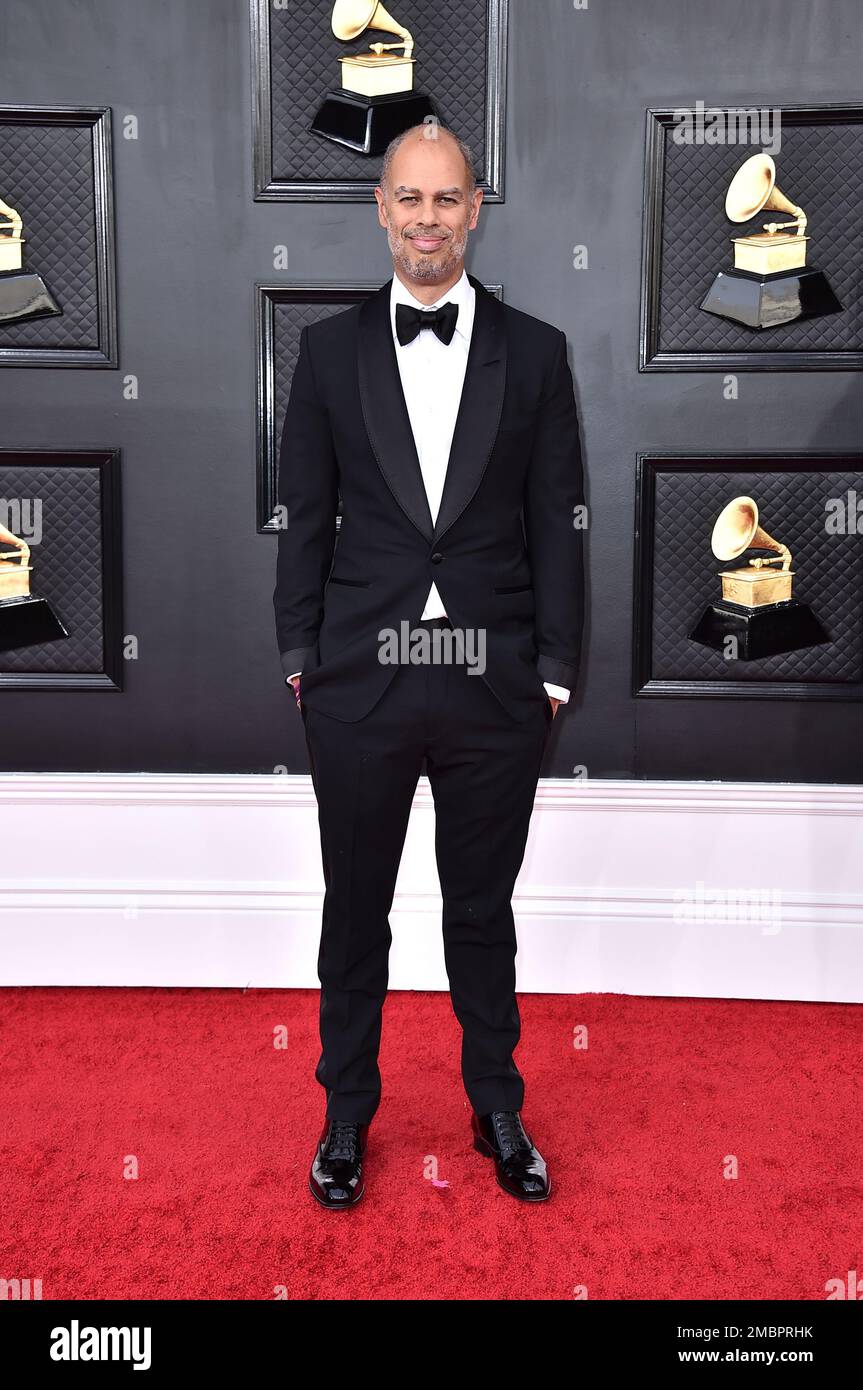 Jesse Collins arrives at the 64th Annual Grammy Awards at the MGM Grand ...