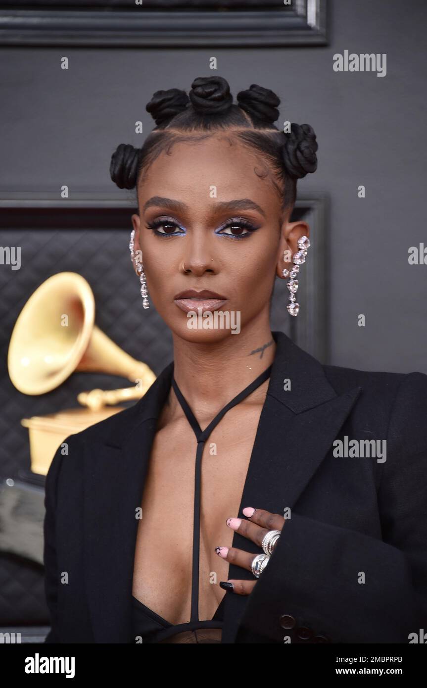 Tiara Thomas arrives at the 64th Annual Grammy Awards at the MGM Grand ...