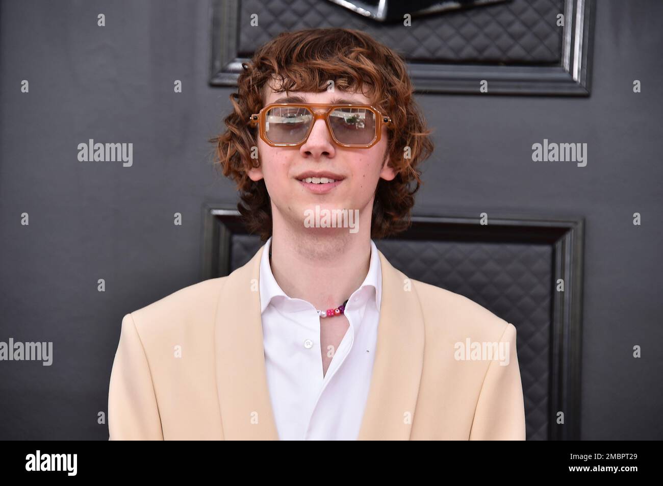 KBeaZy arrives at the 64th Annual Grammy Awards at the MGM Grand Garden ...