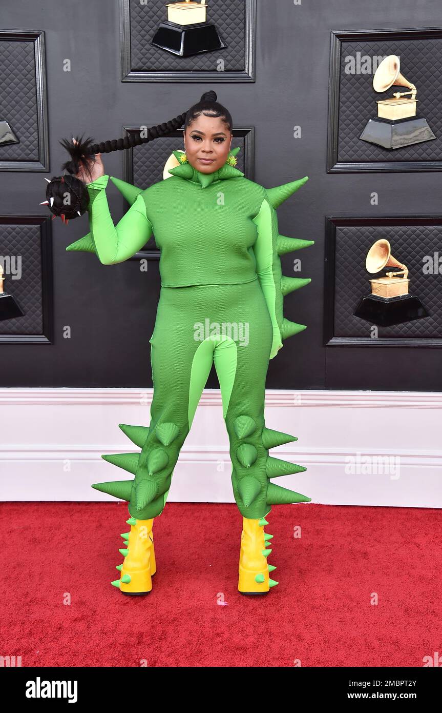 Tayla Parx arrives at the 64th Annual Grammy Awards at the MGM Grand ...