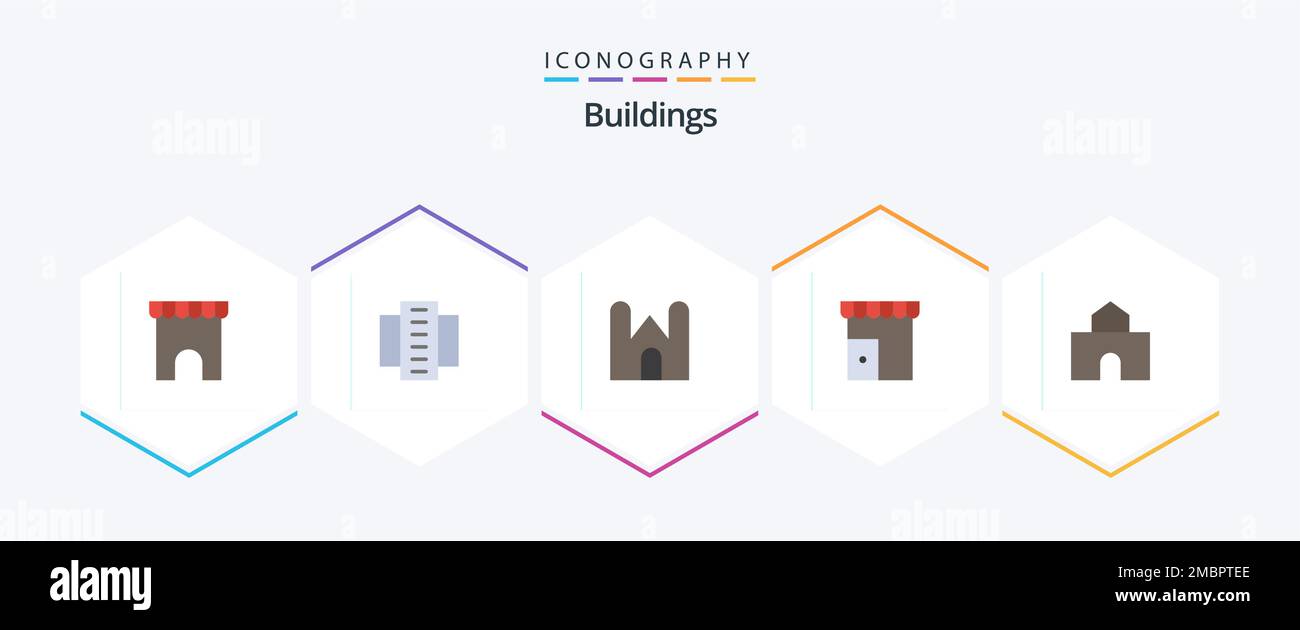 Buildings 25 Flat icon pack including shop. institute building ...