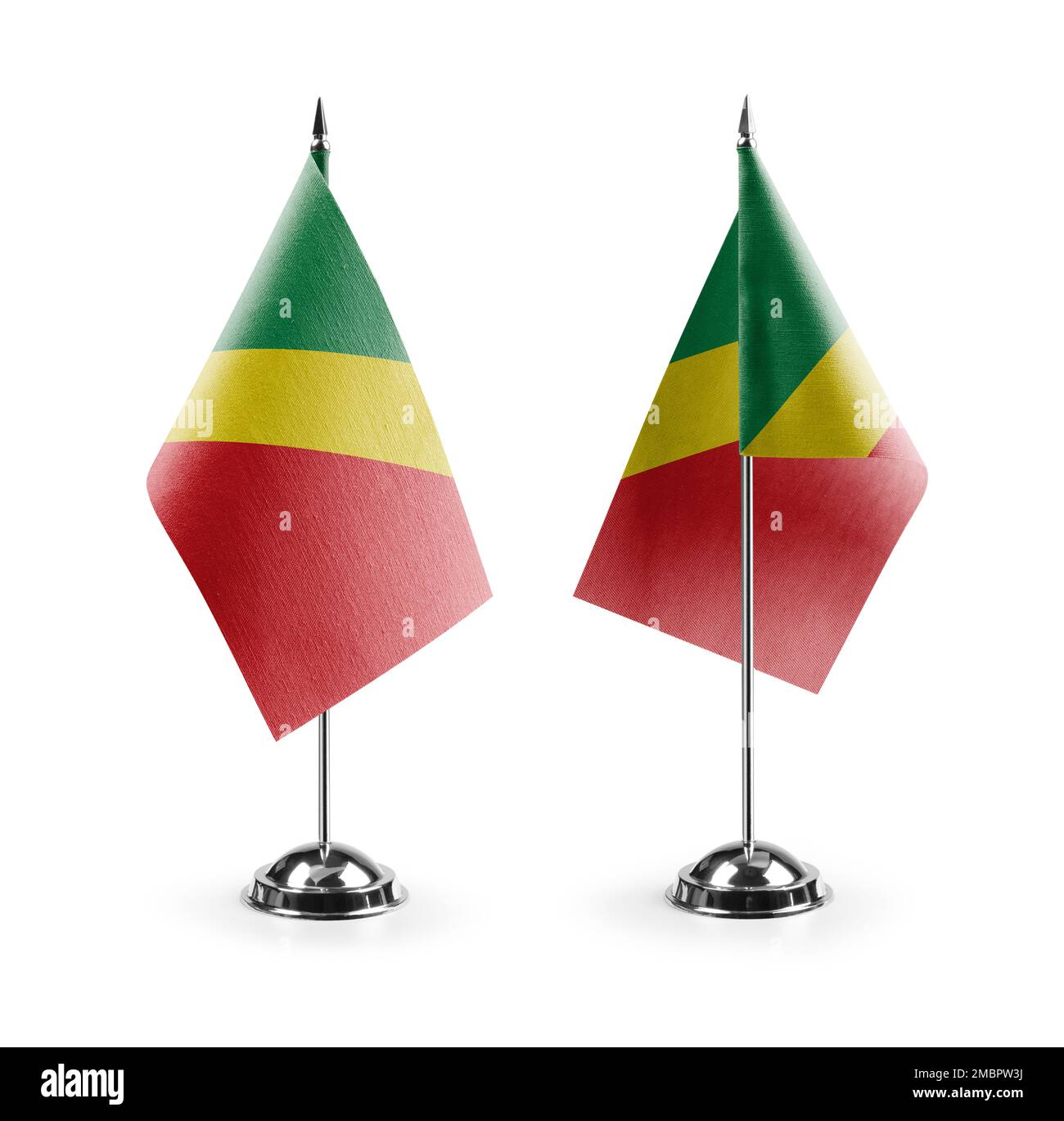 Small national flags of the Congo on a white background Stock Photo - Alamy