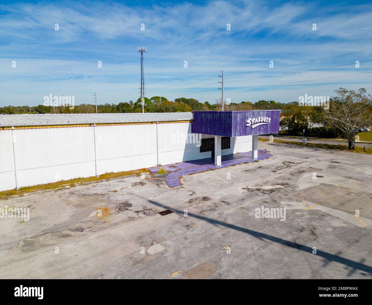 Sarasota, FL, USA - January 18, 2023: Aerial photo Stardust Skating and ...