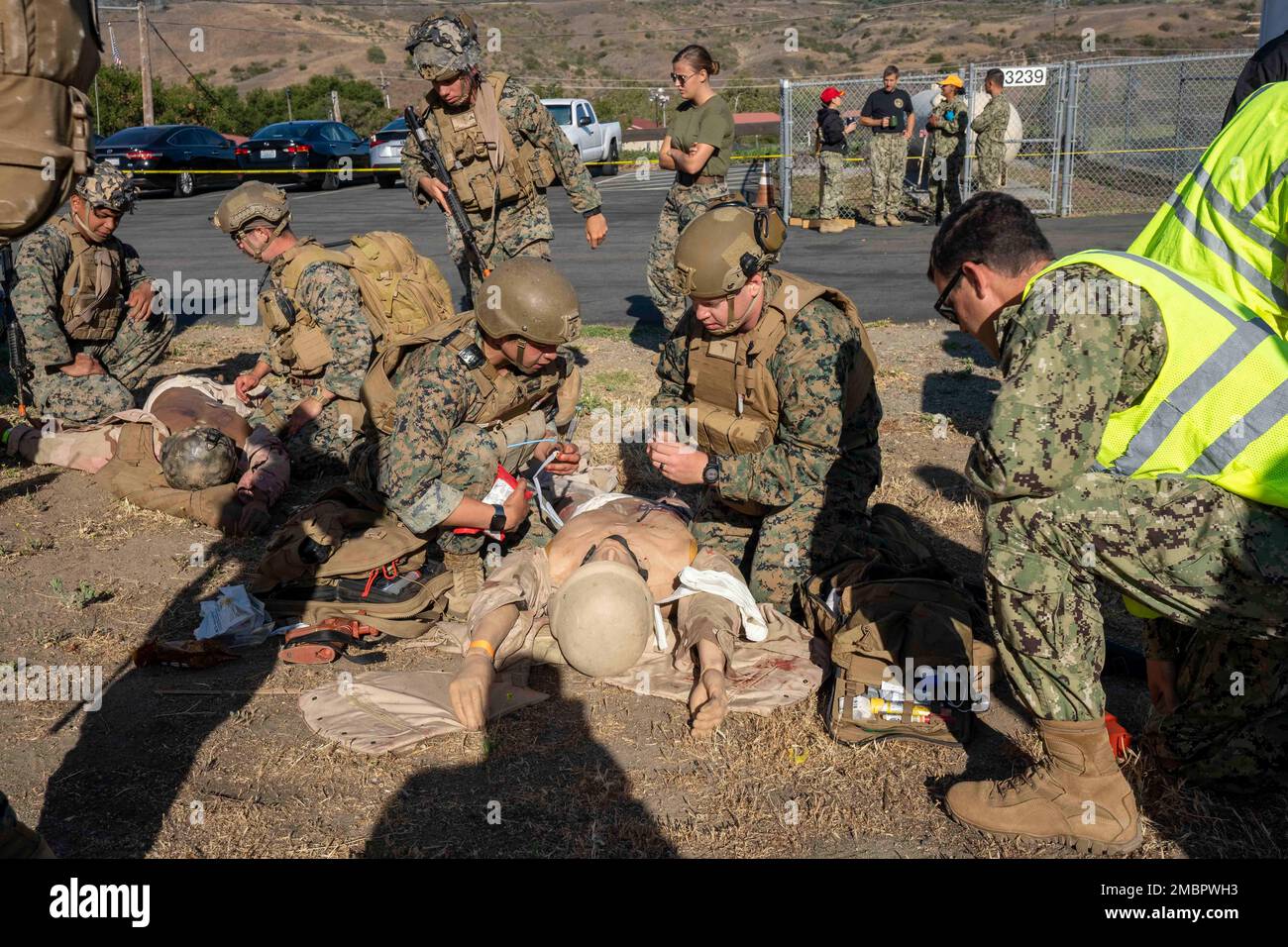 CAMP PENDLETON, Calif. (June 19, 2022) Sailors assigned to the 2nd ...