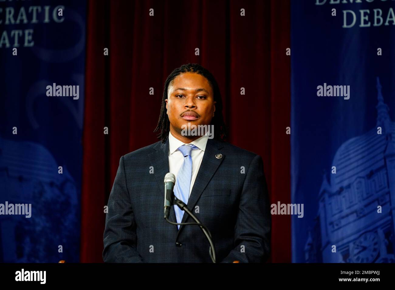 Pennsylvania state Rep. Malcolm Kenyatta, takes part in a forum for ...