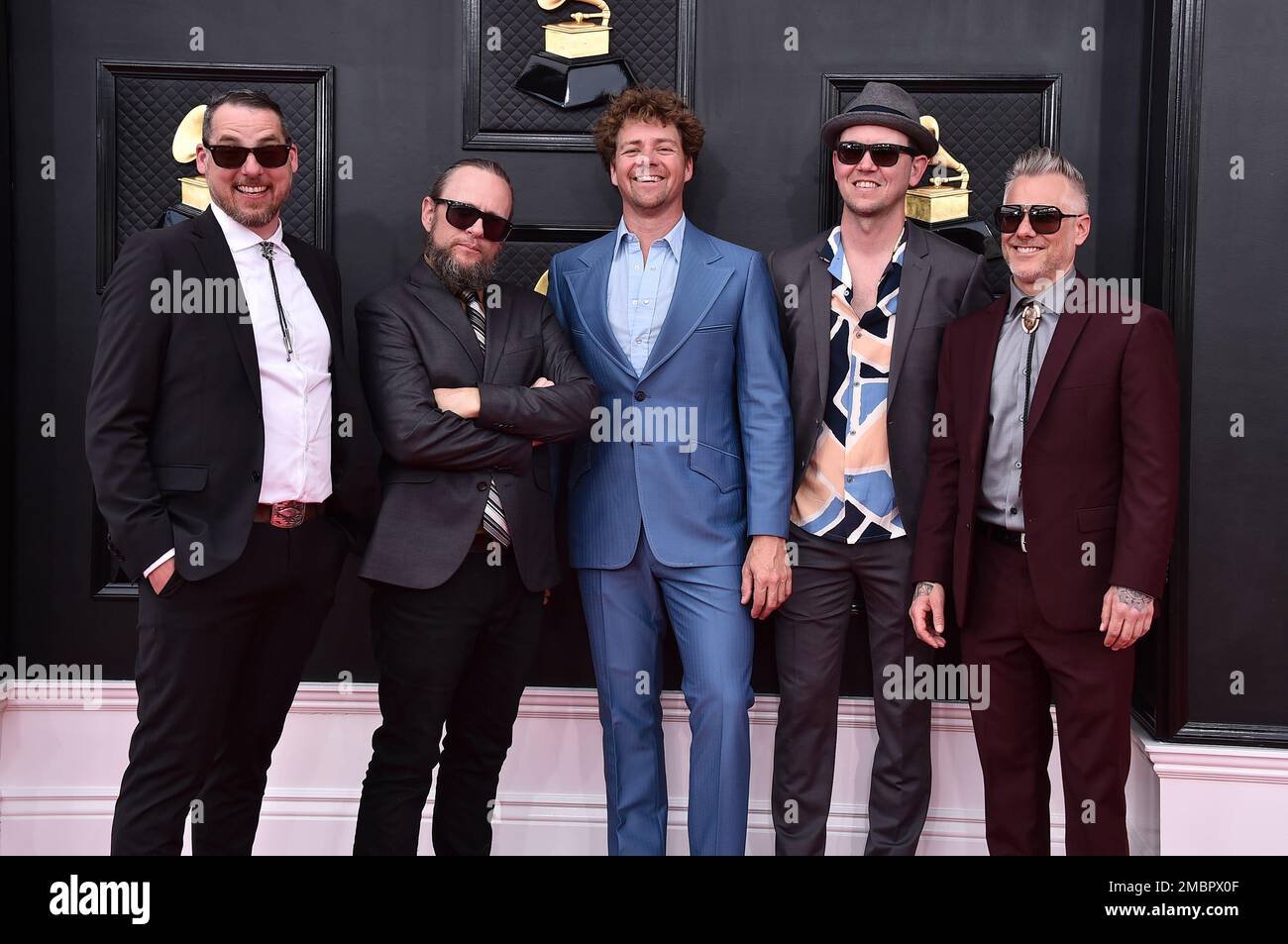The Infamous Stringdusters arrive at the 64th Annual Grammy Awards at ...