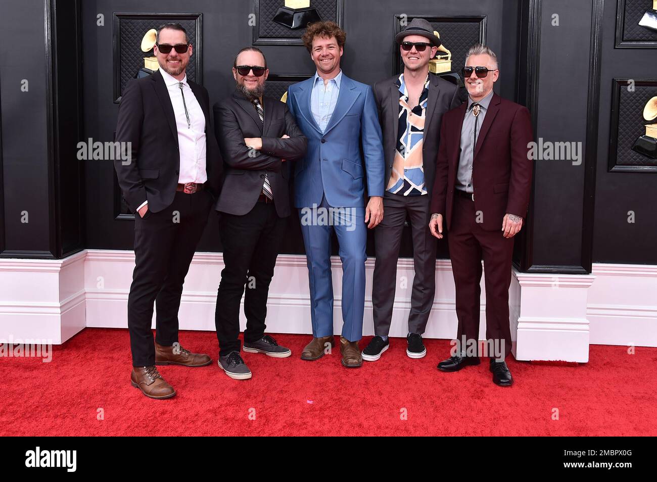 The Infamous Stringdusters arrive at the 64th Annual Grammy Awards at ...