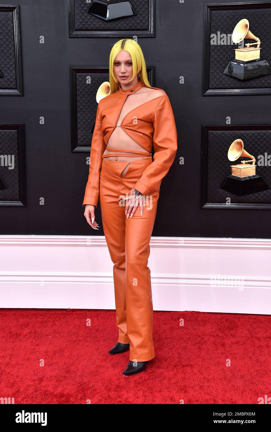 Cailin Russo arrives at the 64th Annual Grammy Awards at the MGM Grand ...