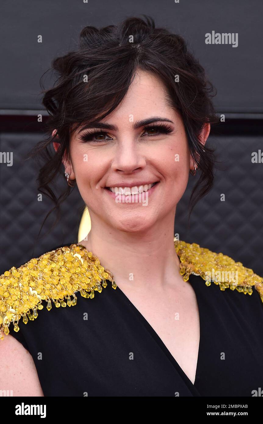 Maria Elisa Ayerbe arrives at the 64th Annual Grammy Awards at the MGM ...