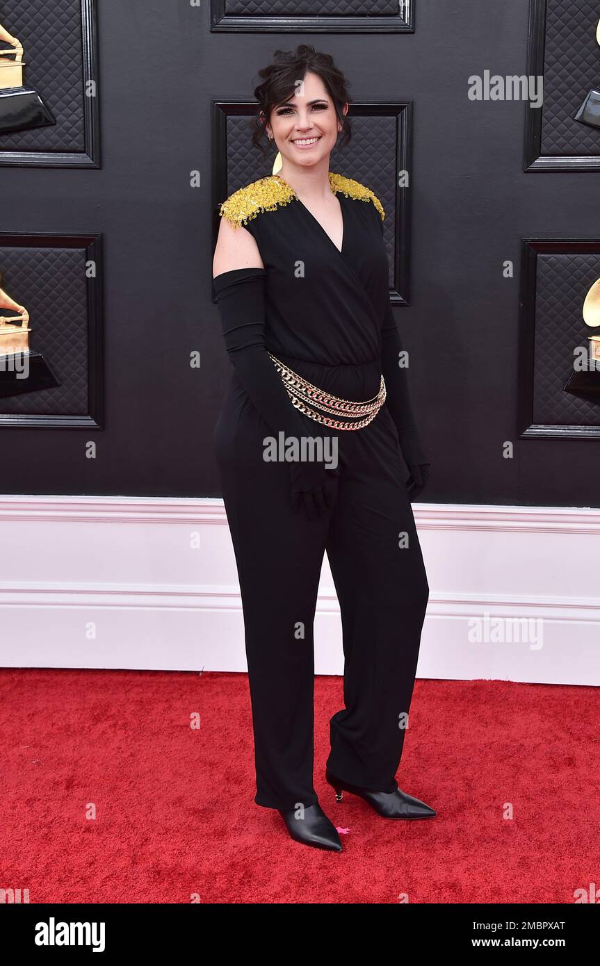 Maria Elisa Ayerbe arrives at the 64th Annual Grammy Awards at the MGM ...