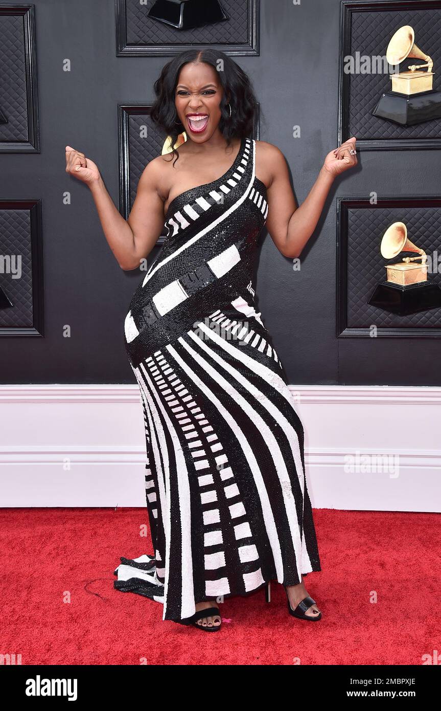 Janine Rubenstein arrives at the 64th Annual Grammy Awards at the MGM ...