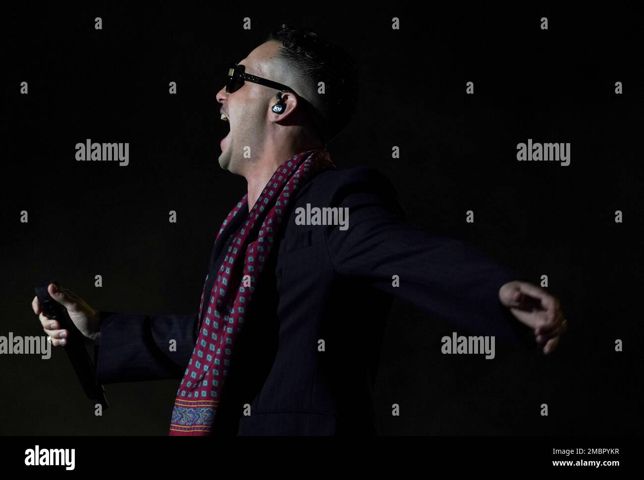 Spanish singer Anton Alvarez, also known as C. Tangana performs at ...