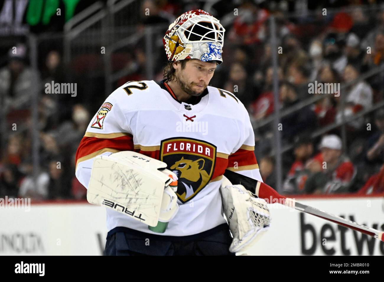 during the second period of an NHL hockey game Saturday, April 2, 2022 ...