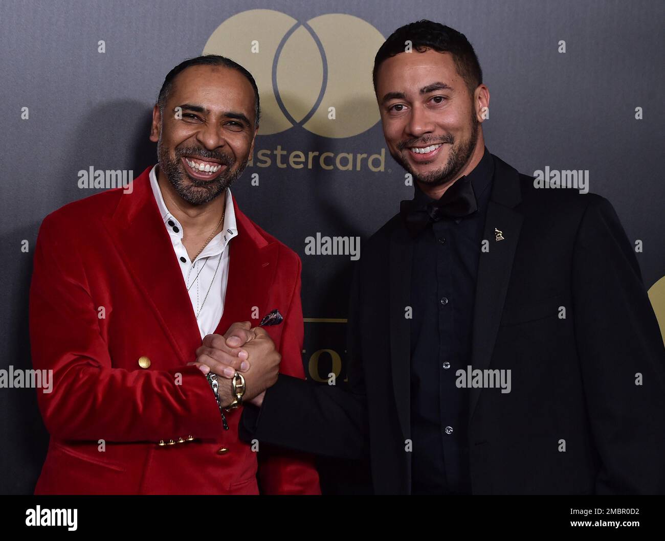 Lawrence "Boo" Mitchell, left, and Gebre Waddell arrive at the ...