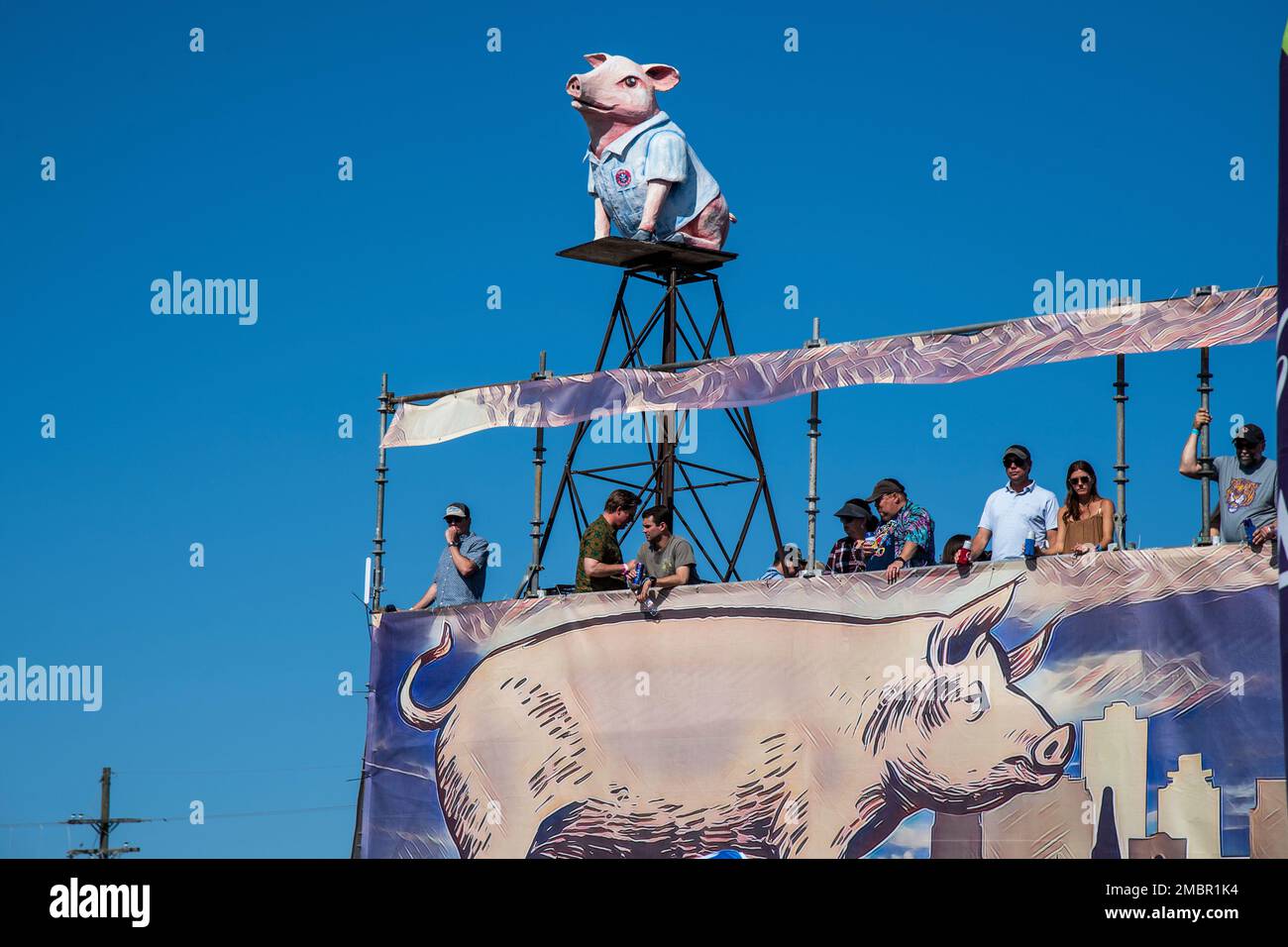 Festival goers are seen at Hogs for the Cause at UNO Lakefront Arena on ...