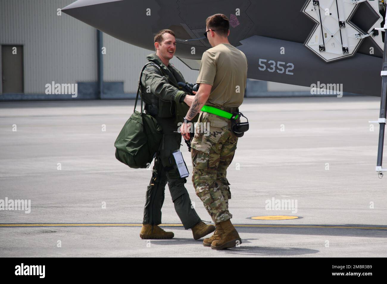 U.S. Air Force Maj. Christopher “Fiat” Umphres, a 356th Expeditionary ...