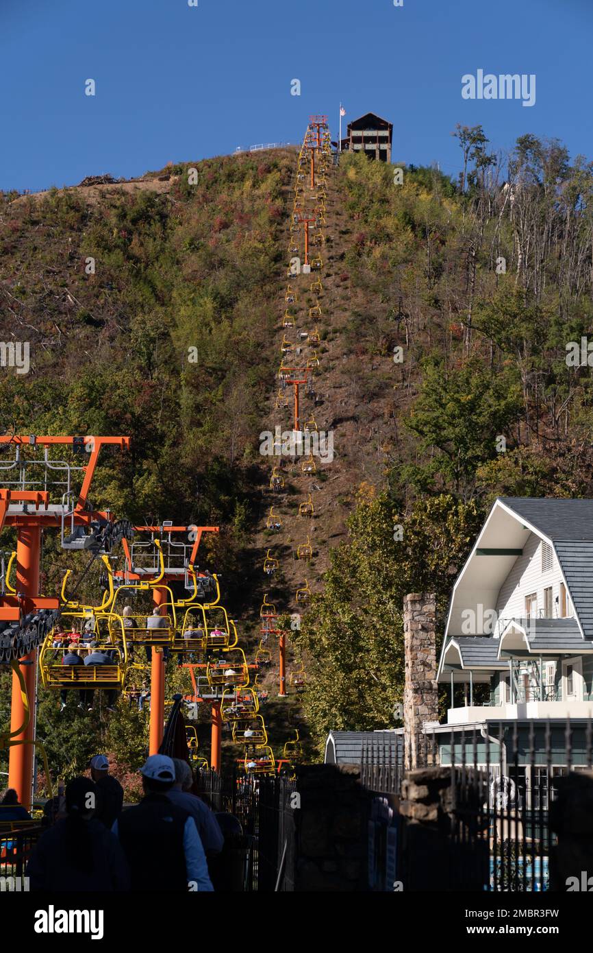 SKY BRIDGE, GATLINBURG, GREAT SMOKY MOUNTAINS TENNESSEE Stock Photo - Alamy