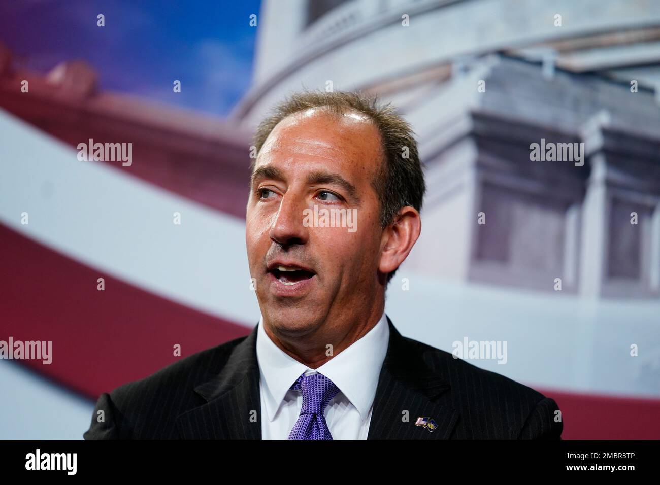 Jeff Bartos takes part in a forum for Republican candidates for U.S ...