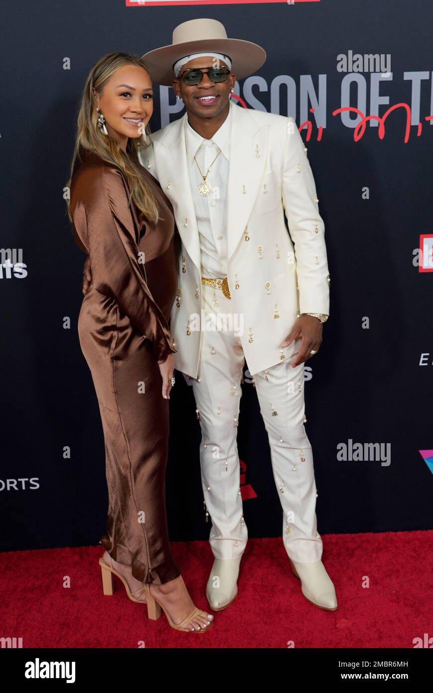 Alexis Gale Allen, left, and Jimmie Allen arrive at the 31st annual ...