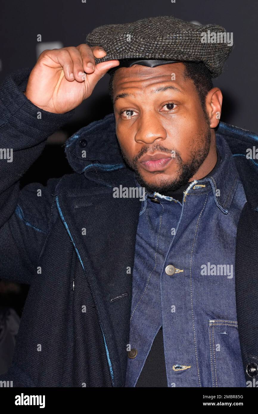 Jonathan Majors attends the premiere of "Magazine Dreams" at the Eccles ...