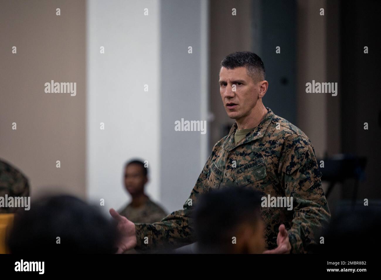 U.S. Marine Corps Col. David Joseforsky, the commanding officer of ...