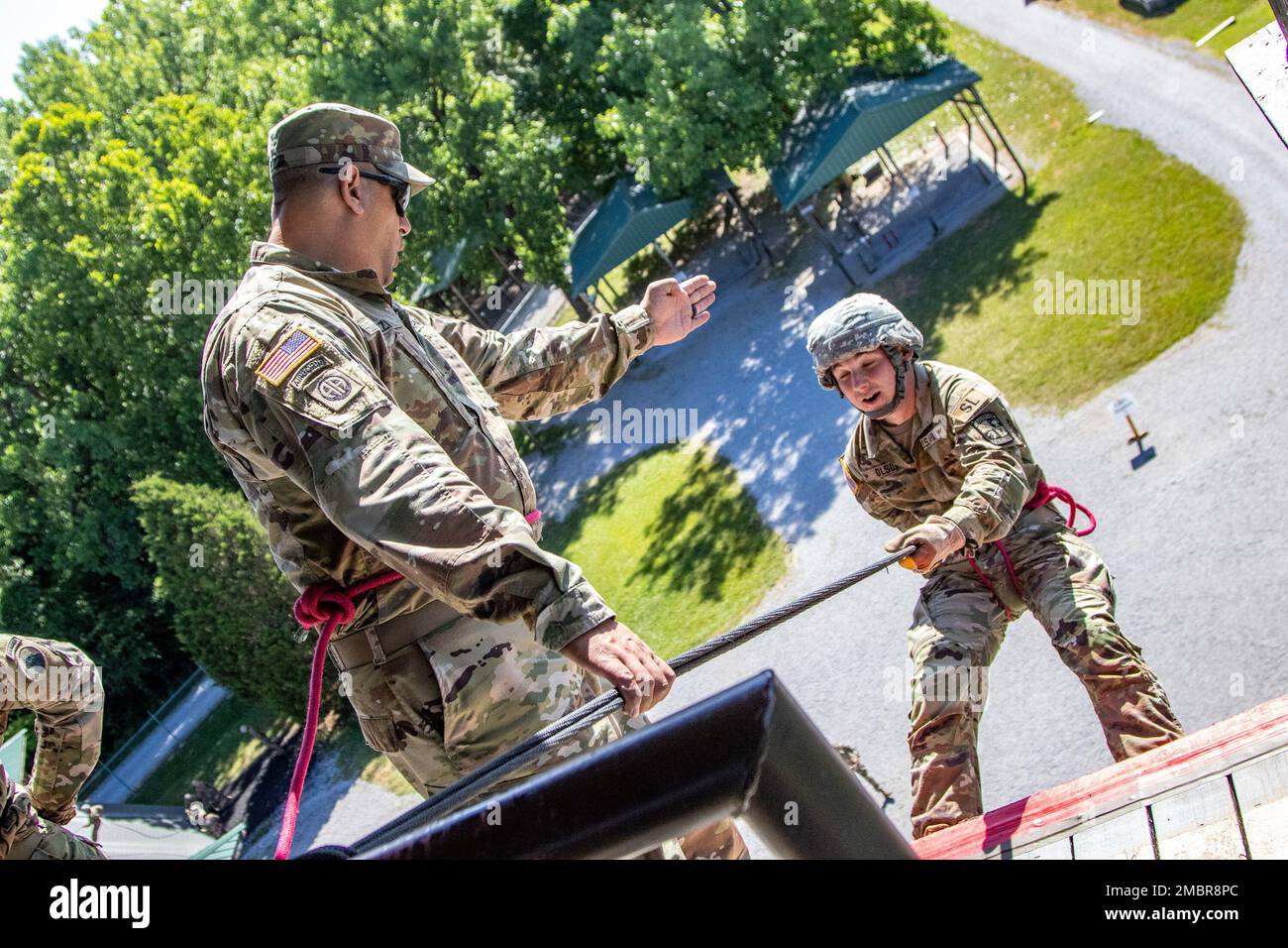 Staff Sgt. Angelo Iezzi, an instructor with Company B, 399th Regiment ...