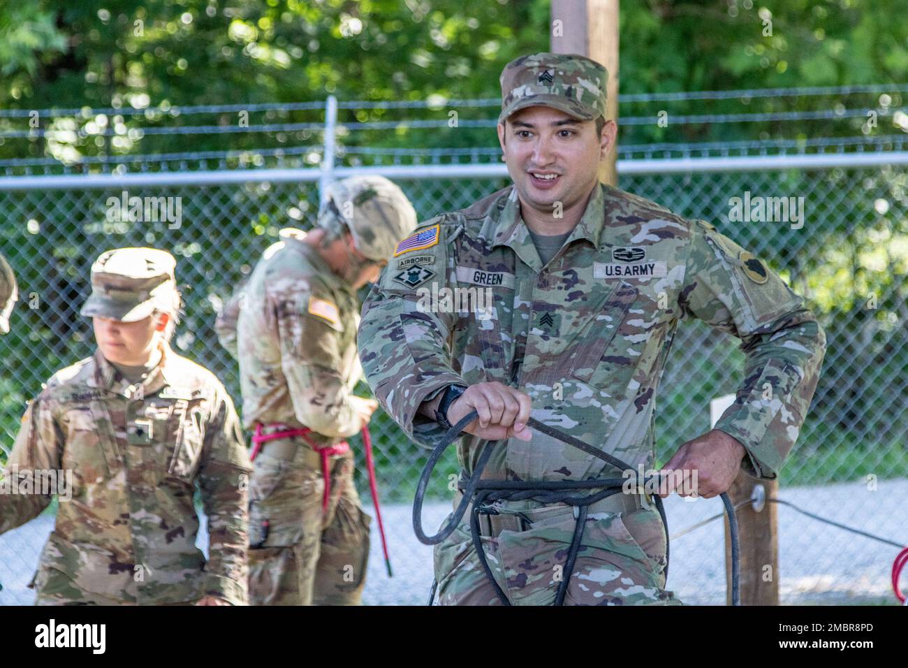 Sgt. John Green, an instructor with Company B, 399th Regiment (Cadet ...