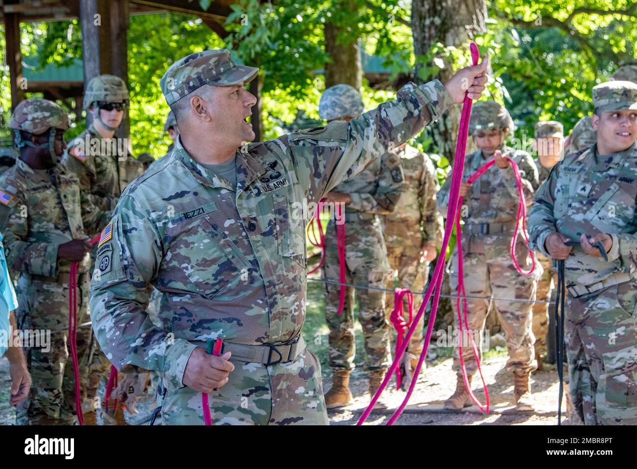 Staff Sgt. Angelo Iezzi, an instructor with Company B, 399th Regiment ...