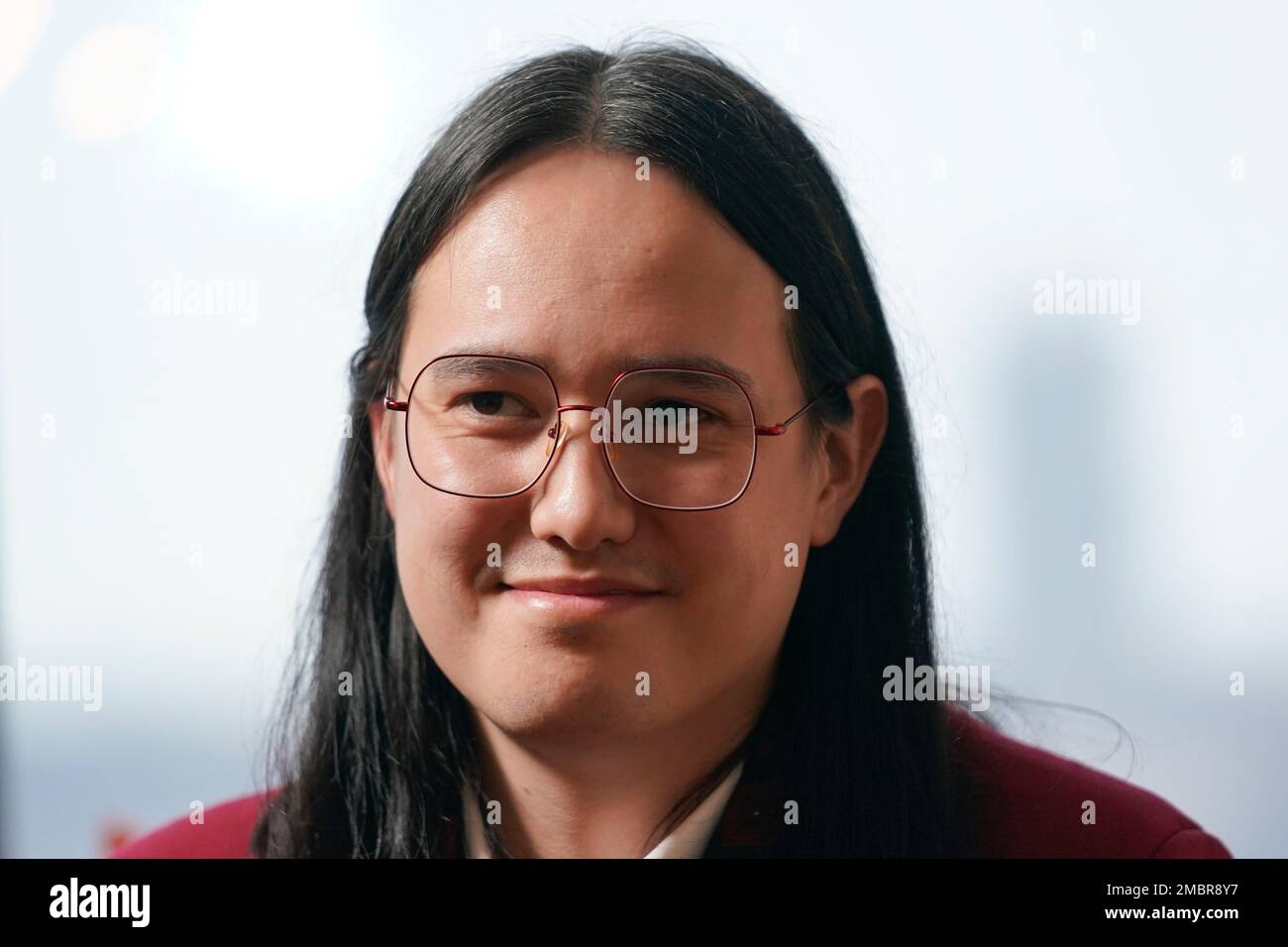 Hoan Ton-That, CEO of Clearview AI, talks to reporters in New York ...