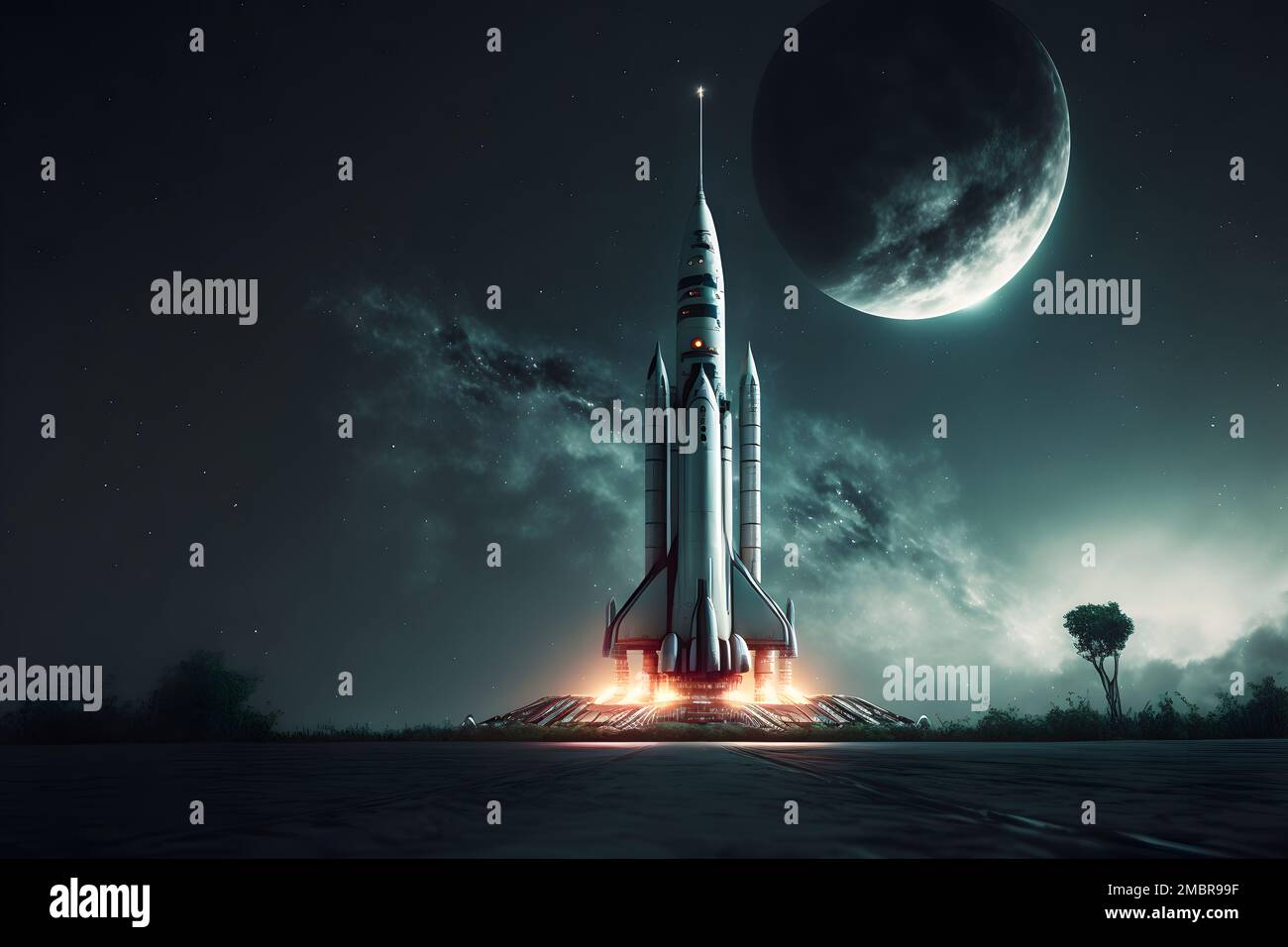 Rocket engines space space ship hi-res stock photography and images - Alamy