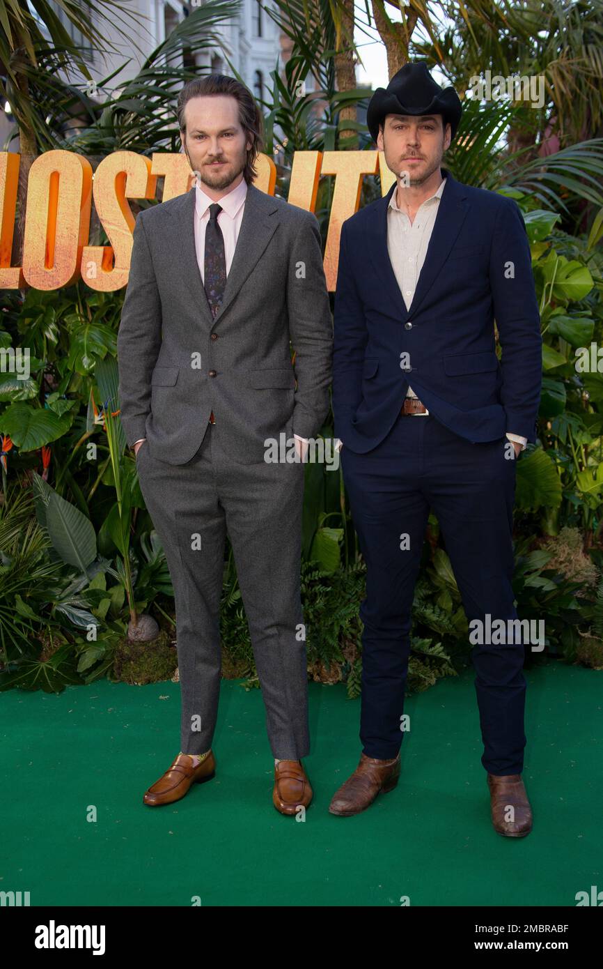 Directors Adam Nee, left and Aaron Nee pose for photographers upon ...