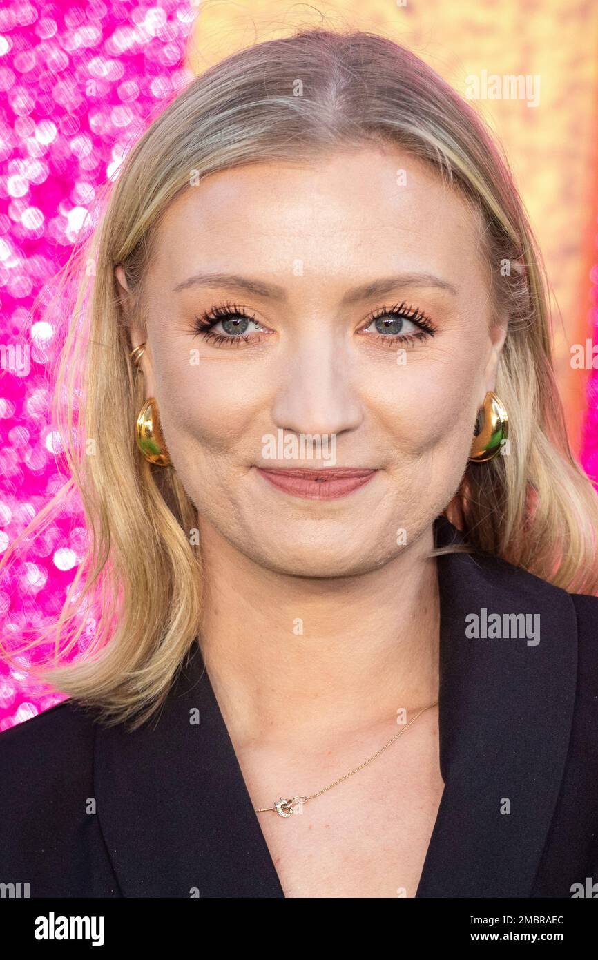 Hayley Morris poses for photographers upon arrival at the premiere of ...