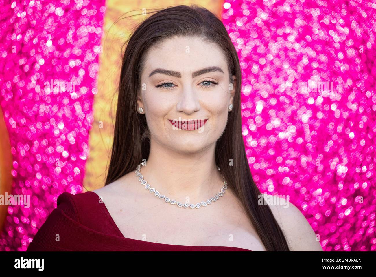 Amber Doig-Thorne poses for photographers upon arrival at the premiere ...