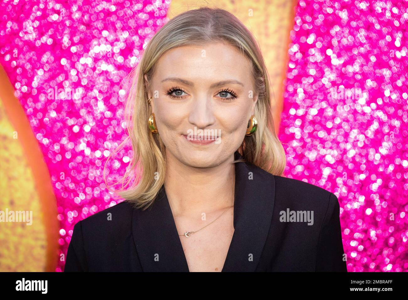 Hayley Morris poses for photographers upon arrival at the premiere of ...