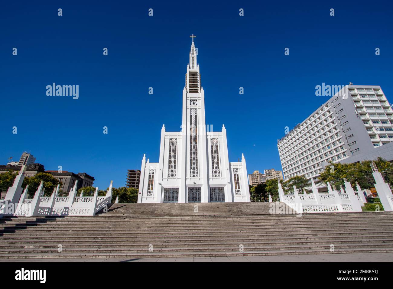 Cathedral of Our Lady of the Immaculate Conception in downtown Maputo ...